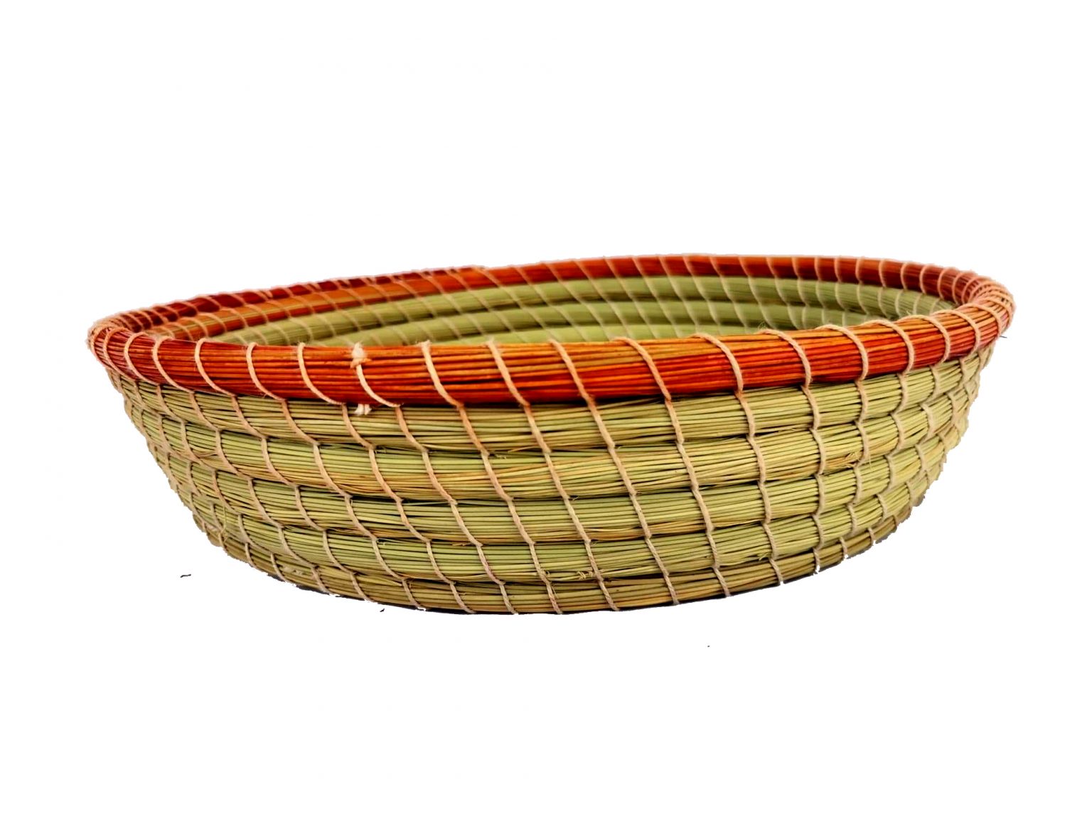 Corbeille en Halfa Naturelle Avec Bordure et Centre en Oranger 25*7 cm ...