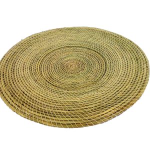 Corbeille en Halfa Naturelle Avec Bordure et Centre en Oranger 25*7 cm ...